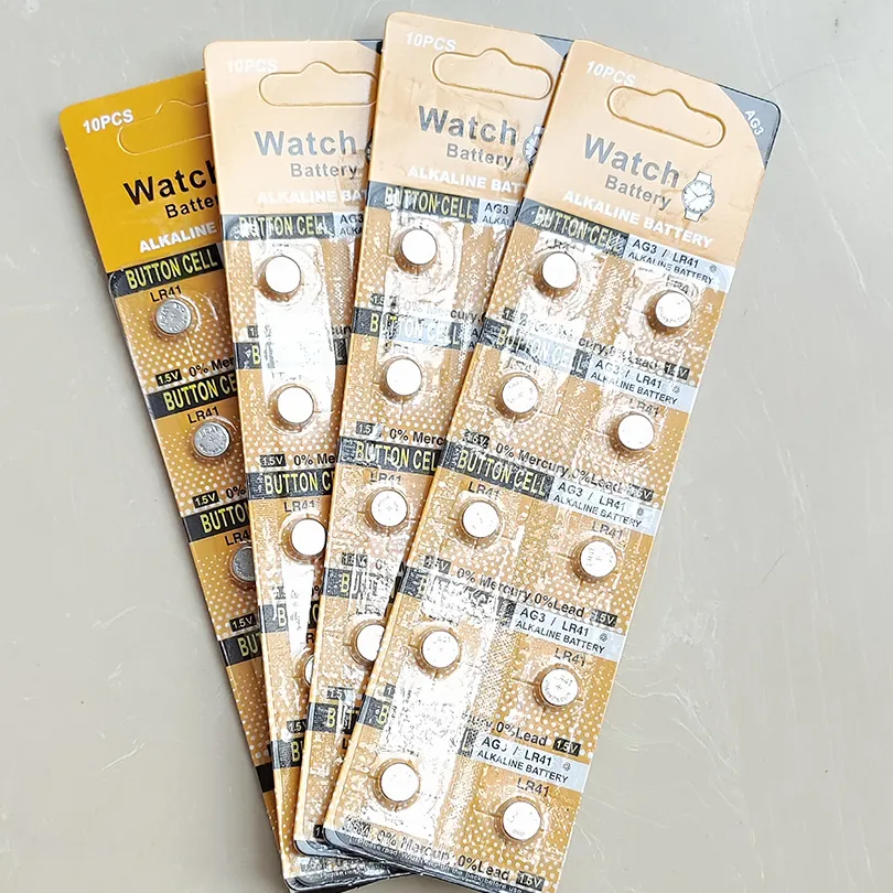 Alkaline Button Cell Ag1 Watch Battery Equivalent AG3 LR41 1.5V, 0%Hg ...