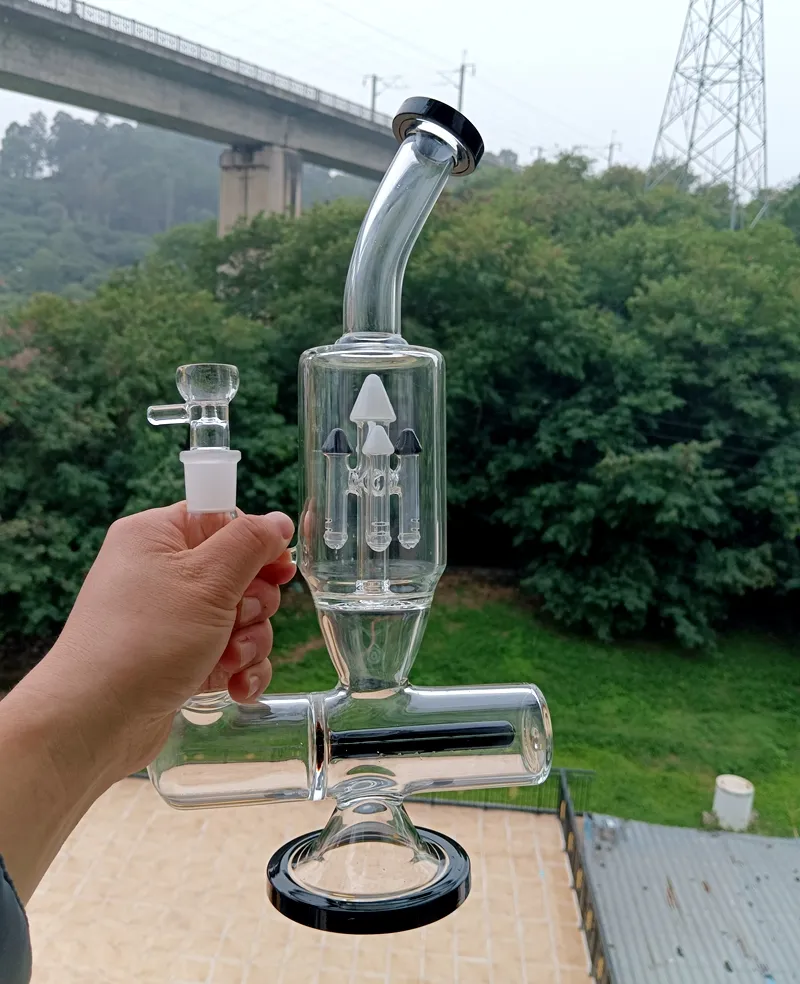 Hookahs De Vidrio En Línea Perc Agua Bong Tubo De 12 Pulgadas ...