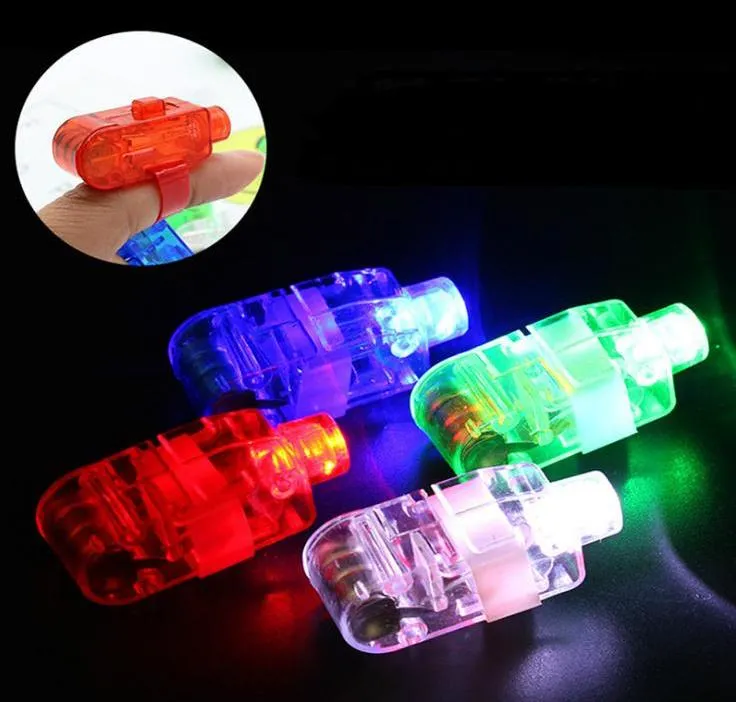 Party Supplies LED Finger Lights Finger Flashing Ring Halloween ...