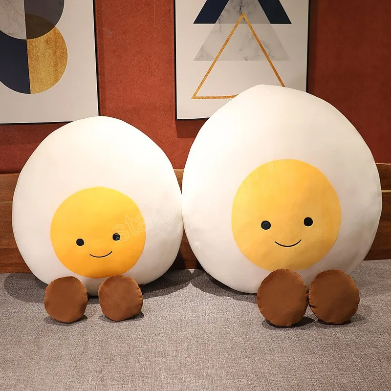 40cm Cartoon Boiled Egg Plush Toy Kawaii Creative Egg... From ...