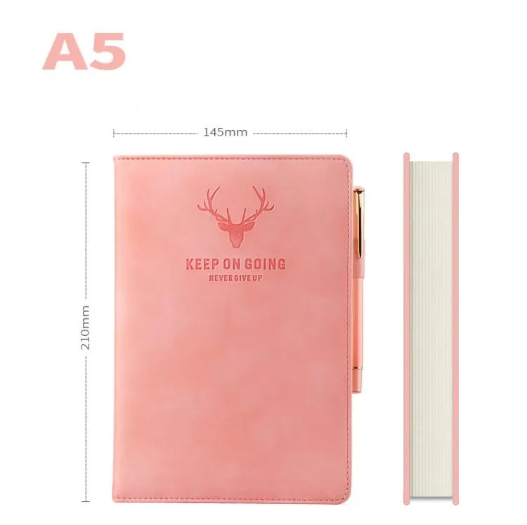 Wax Sense Leather A5 Journal Notebook 360 Page Thick Notepad For Daily ...