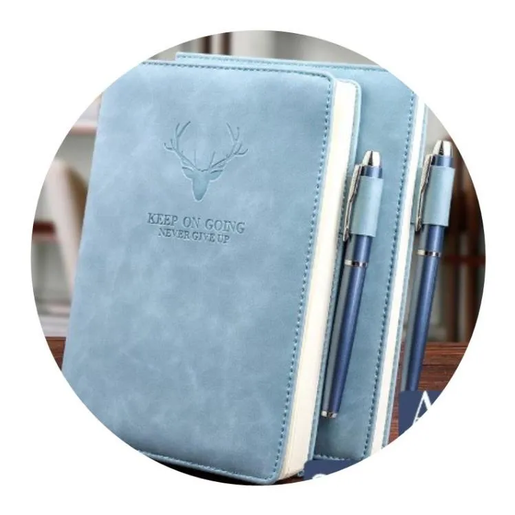 Wax Sense Leather A5 Journal Notebook 360 Page Thick Notepad For Daily ...
