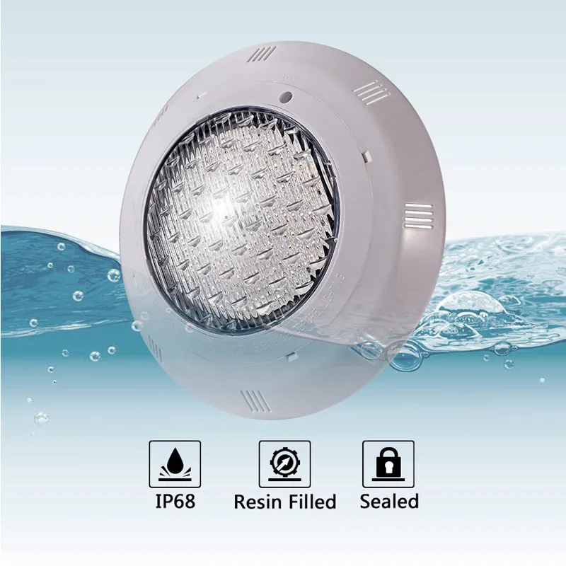 Ip68 Led Swimming Pool Light RGB Waterproof Lamps LEDs Underwater Lights AC12V Submersible Light ...