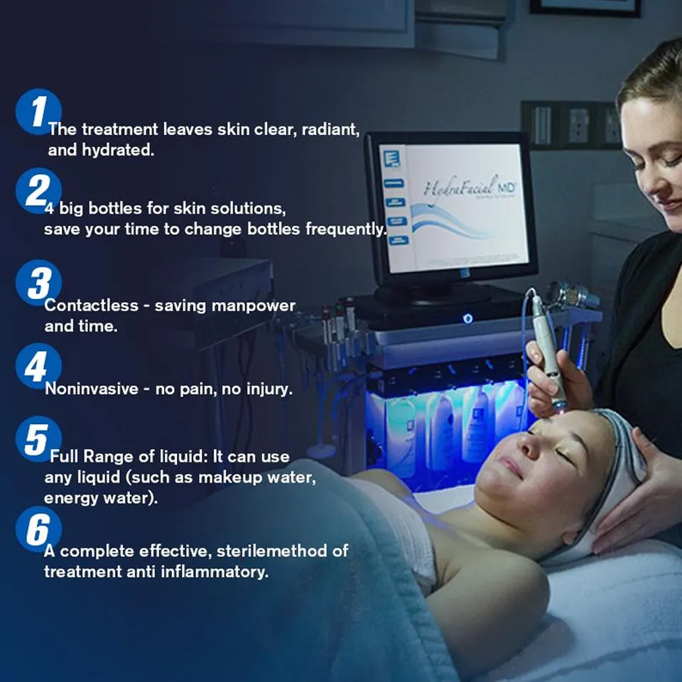 Hydro Dermabrasion Machine: 14 In 1 Facial System Water Aqua Peel ...