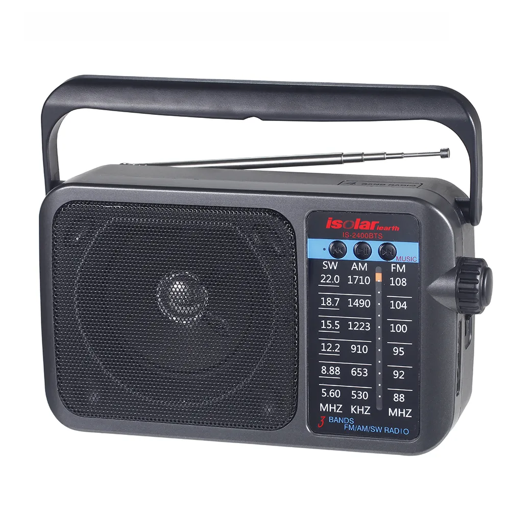 Solar Radio Notfall Bluetooth Lautsprecher AM FM SW Multi Band Radios ...
