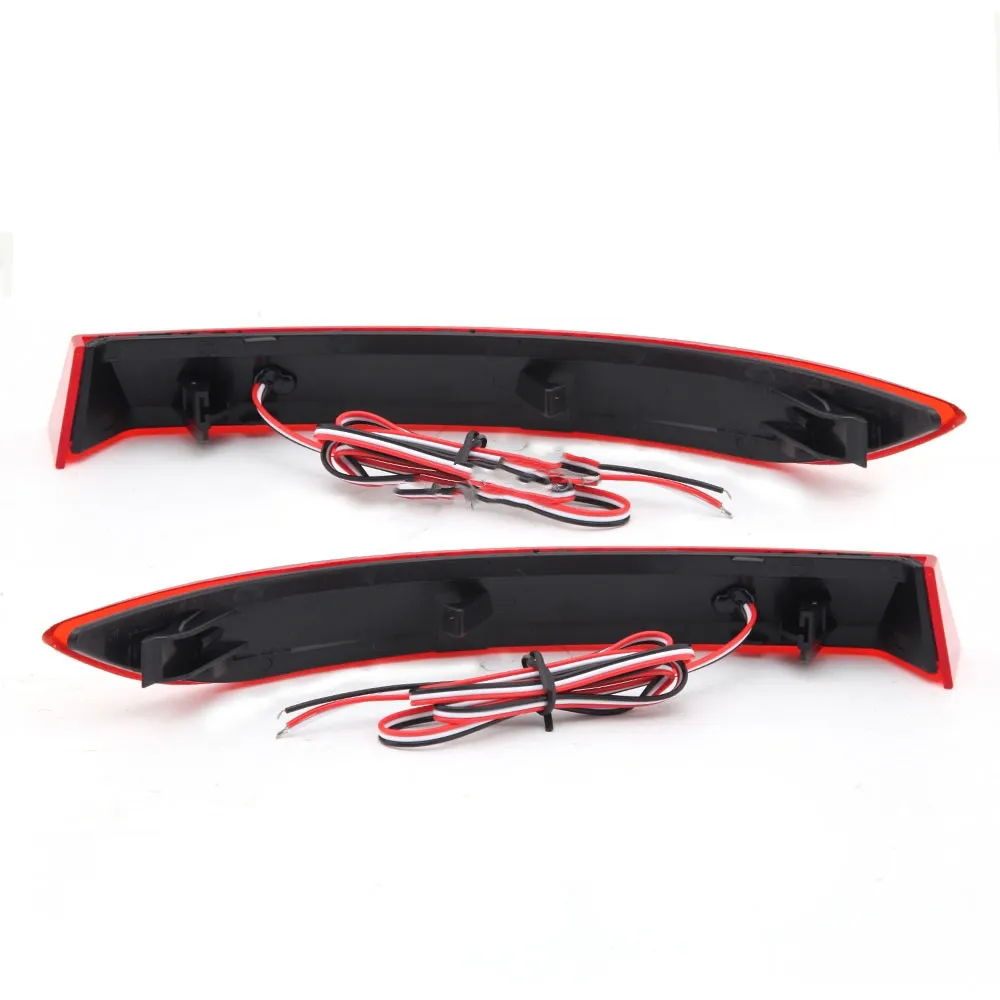 LED Rear Bumper Reflector Light For BMW X5 E70 LCI 2011 2013 Stop Brake ...