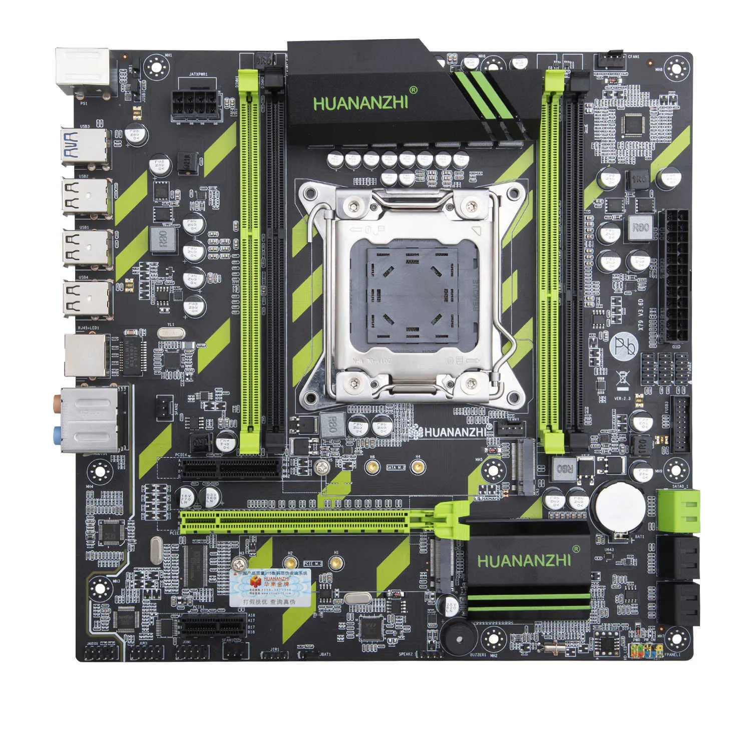 HUANANZHI ZD3 LGA 2011 Motherboard Kit With Intel Xeon E5 2689 SATA ...