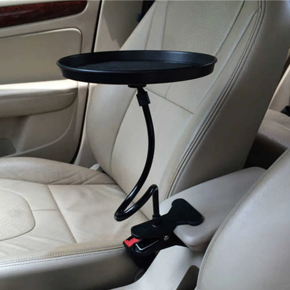 Foldable Car Dining Table In Black Convenient Backseat Cup Holder From ...