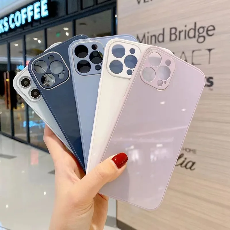 Tempered Glass Back Case For IPhone 2024 Hard TPU, Shockproof, Camera ...