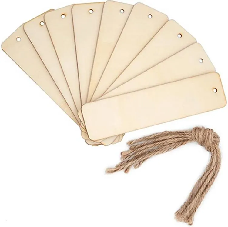 Premium Unfinished Wood Slice Tags - DIY Crafts, Blank Wood Signs for ...