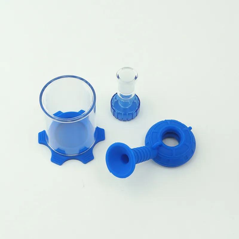 Silicone Bubbler Oil Burner Water Pipes Glass Filtration Chamber Hookah ...