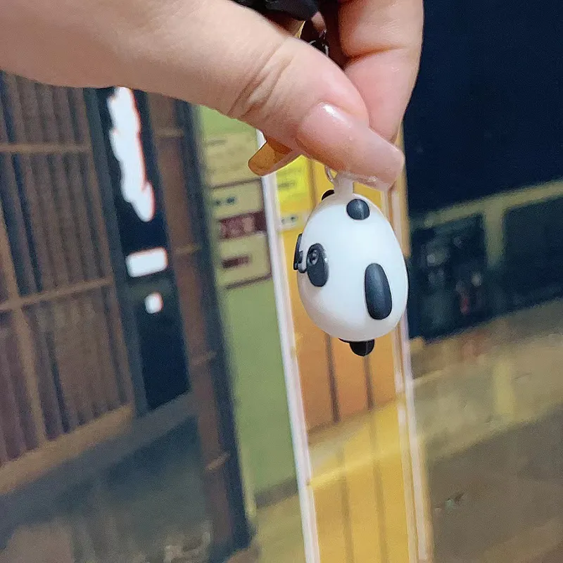 Animal Panda Keychain Cartoon Keychains Doll Pendant Case Bag ...