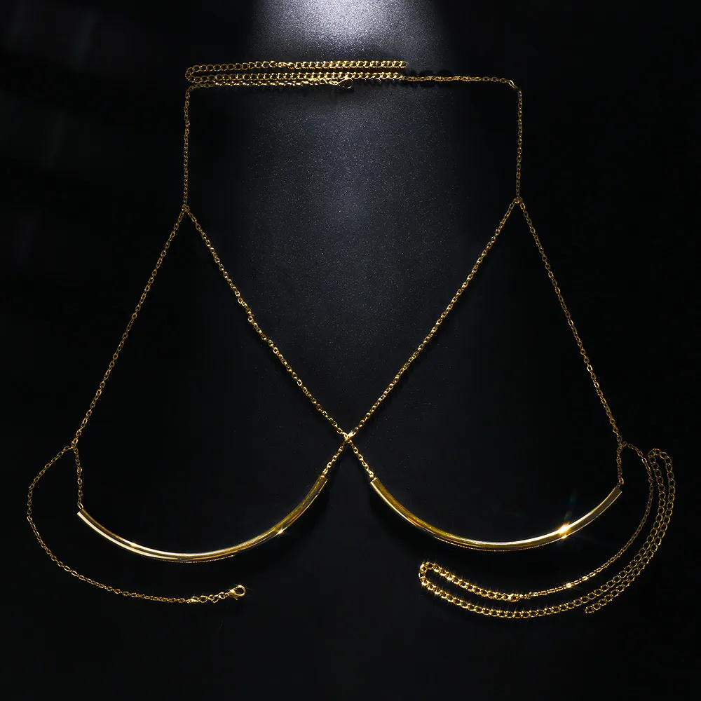 DHgate.com:Stonefans Beach Metal Chain Chest Bracket Bra Clothing for ...