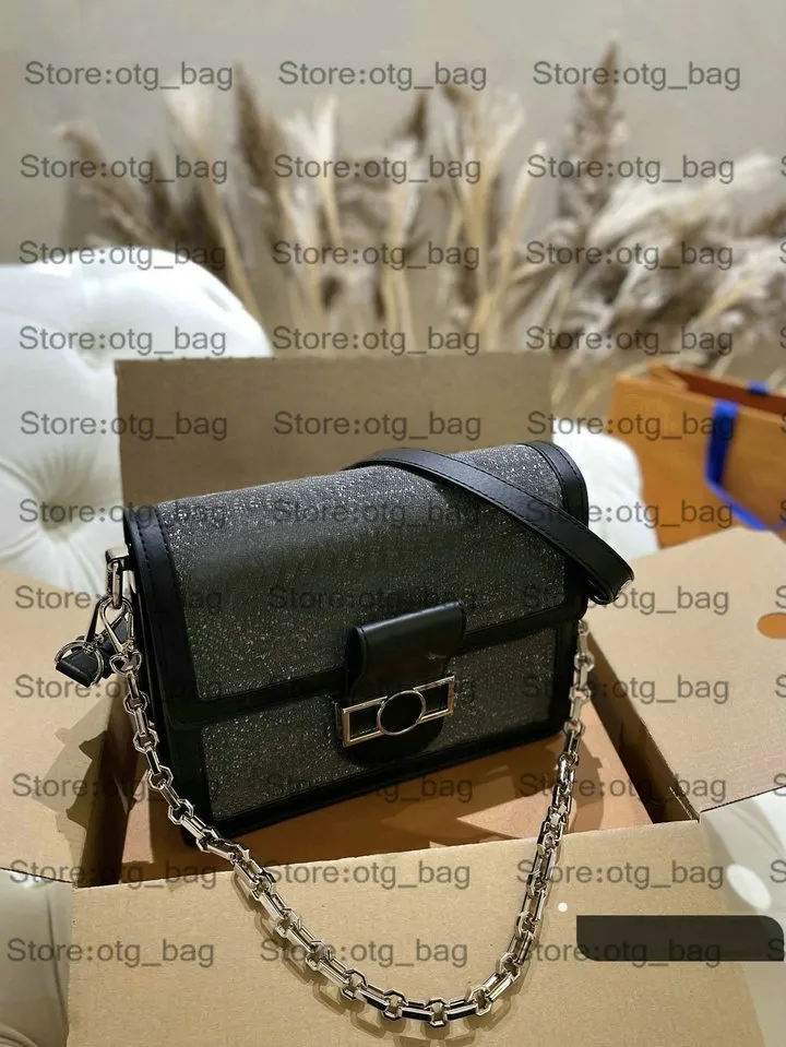 Designer Monogram Jacquard Denim Handbag Classic Dauphine MM Bag M45958 ...