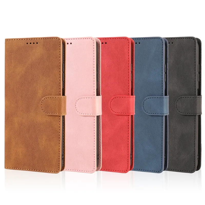Vintage Leather phone case and wallet with Magnetic Flip Holder for ...