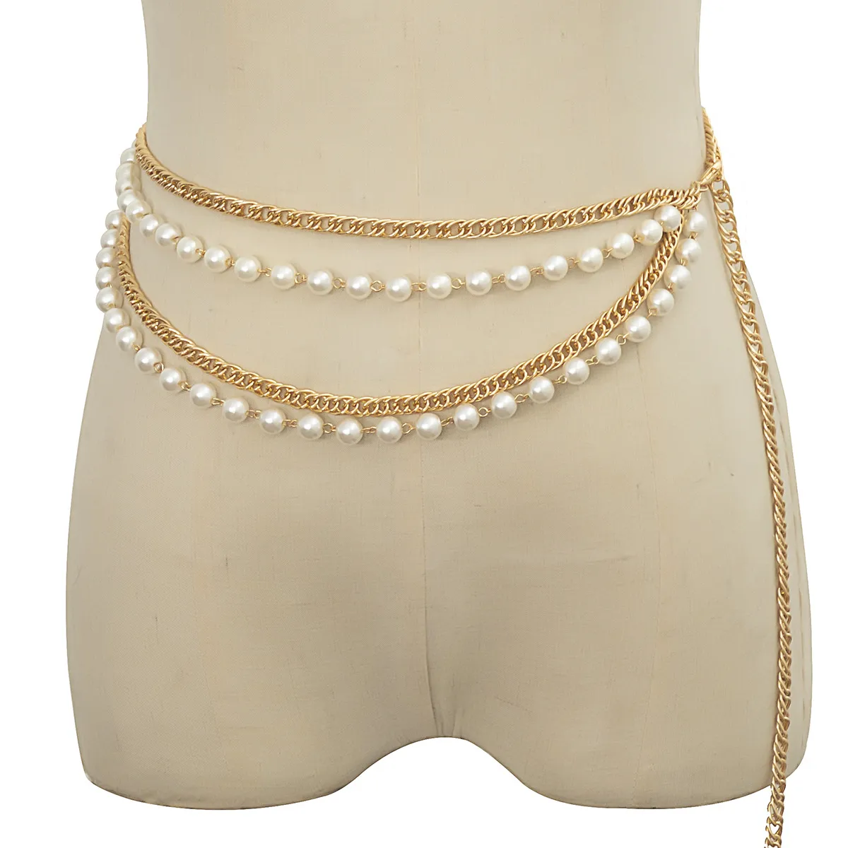 Gold Pearl Sexy Waist Chain For Women And Girls Perfect For Beach ...