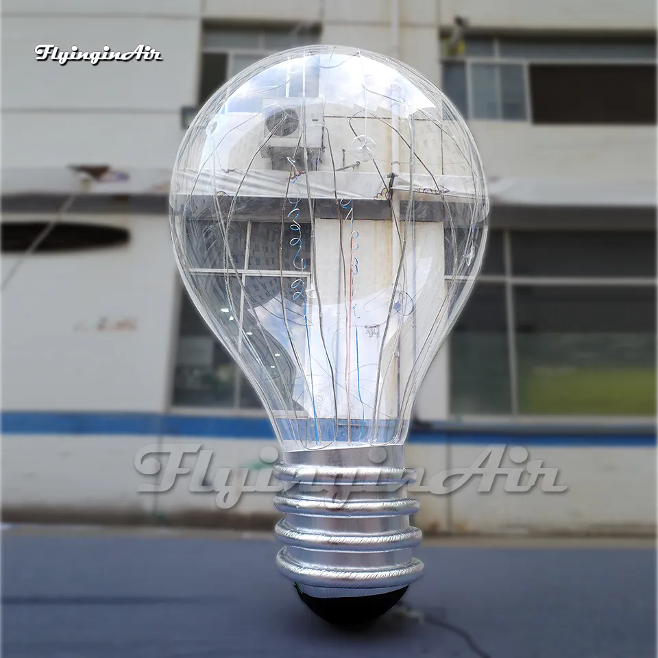 Giant Inflatable Lighting Bulb Balloon, 3m/4m Tall, For Concert Decor ...