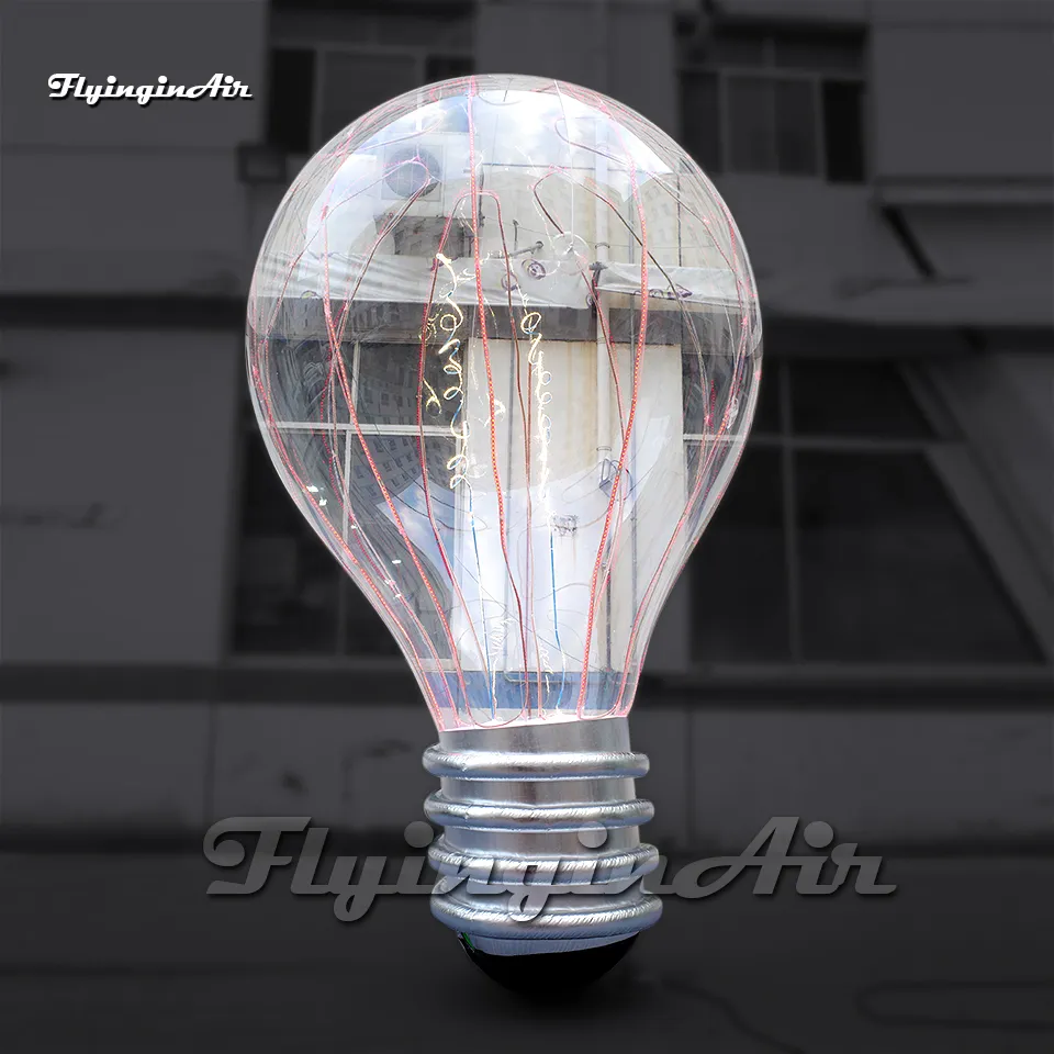 LED Balloons: Large Inflatable Light Bulb Model, Transparent Airblown ...
