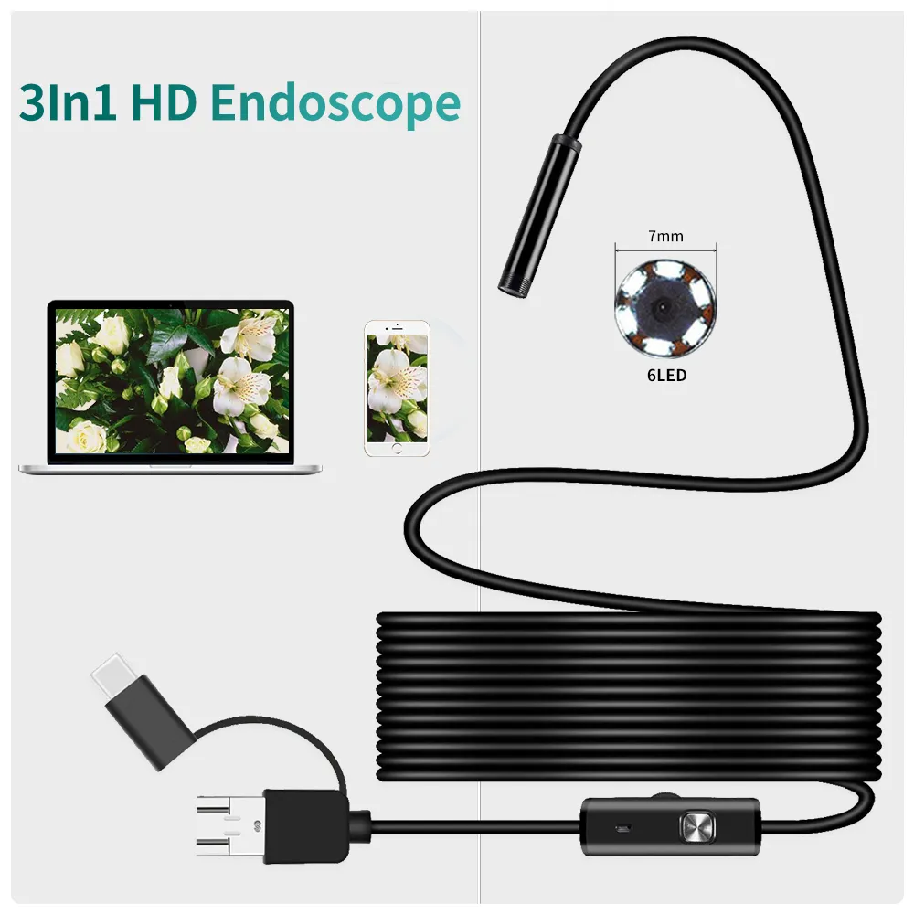 7MM Mini Endoscope Camera: USB Waterproof Inspection Borescope - Shop Now! Best Seller from ...