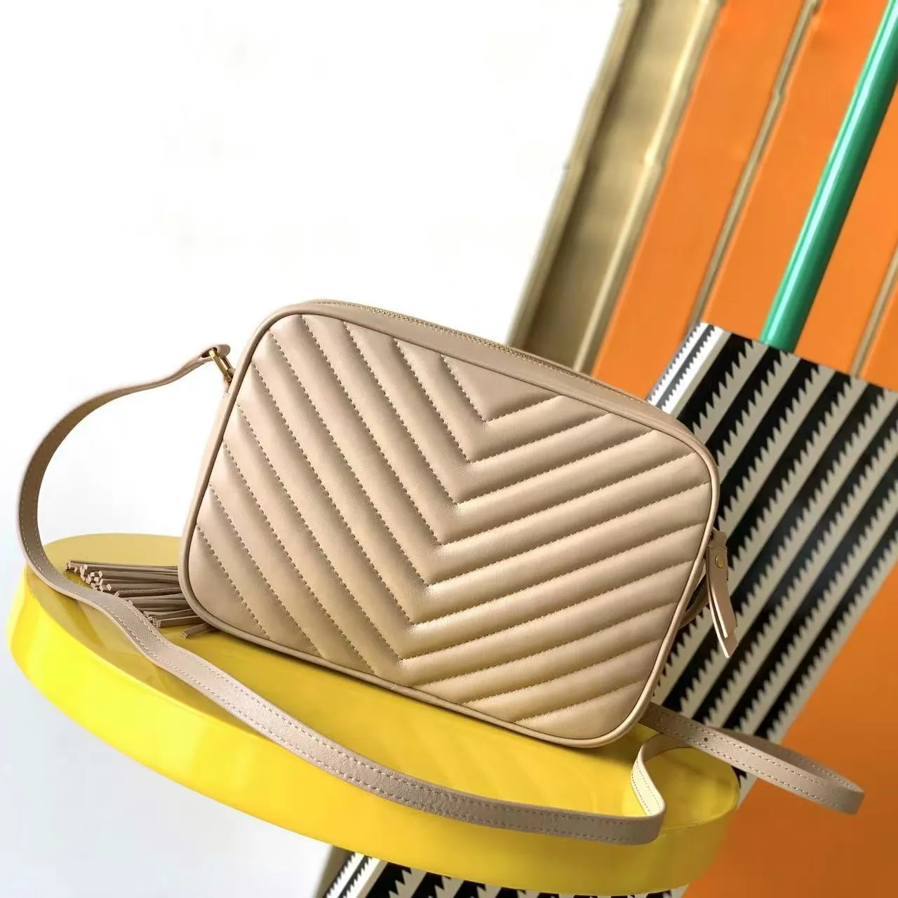 Ladies Camera Handbag: Elegant Cowhide Leather Shoulder Bag Fashionable ...