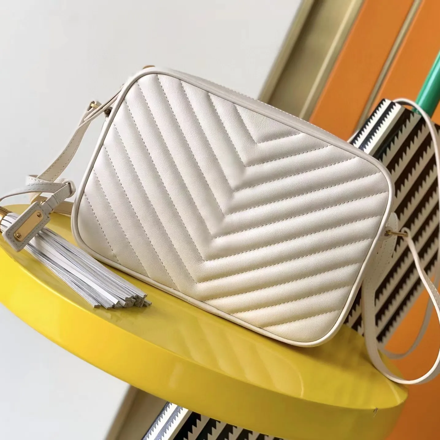 Ladies Camera Handbag: Elegant Cowhide Leather Shoulder Bag Fashionable ...