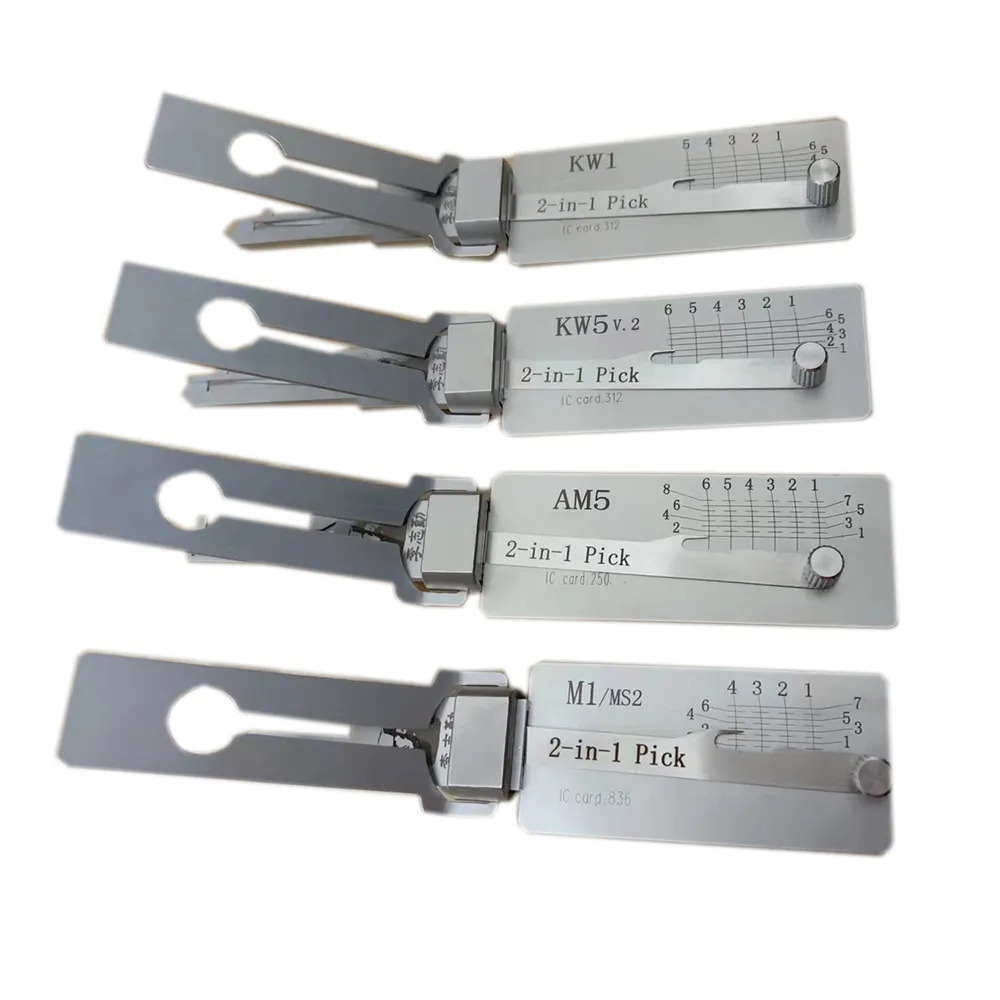 Lishi 2-in-1 Lock Pick Set - KW1, KW5, AM5, M1/MS2 Decoder - Original ...