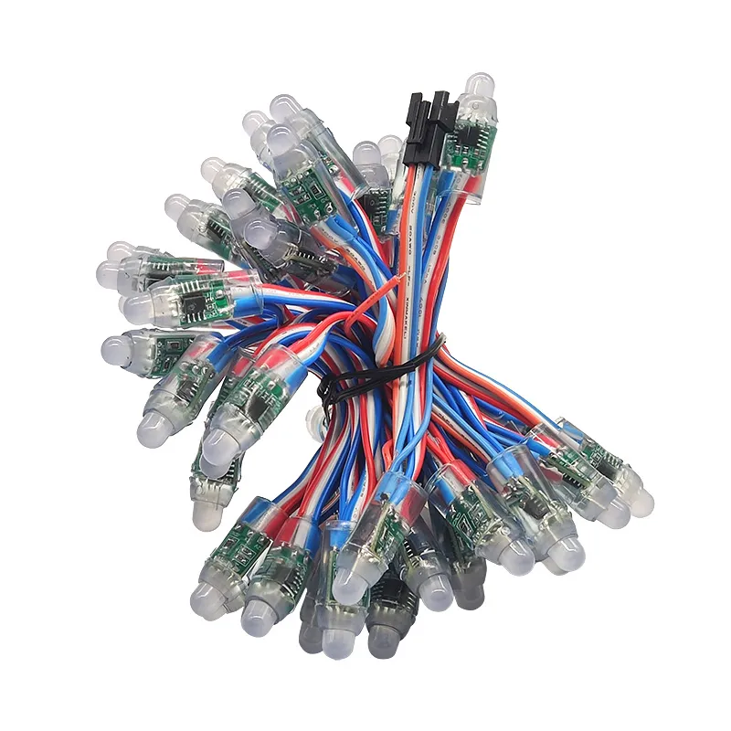 WS2811 LED Strip: 12mm Full Color RGB LED Pixel Modules, 5V/12V, 50 ...