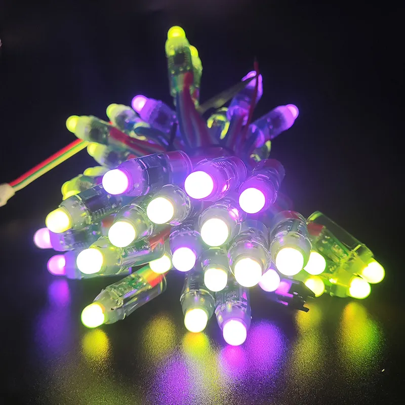 WS2811 Full Color RGB LED Pixel Module Light 12V/5V 12mm, 50 Node ...
