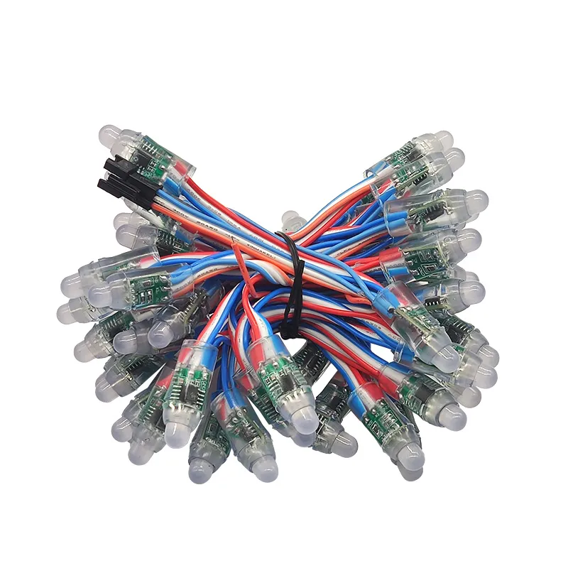 WS2811 LED Strip: 12mm Full Color RGB LED Pixel Modules, 5V/12V, 50 ...