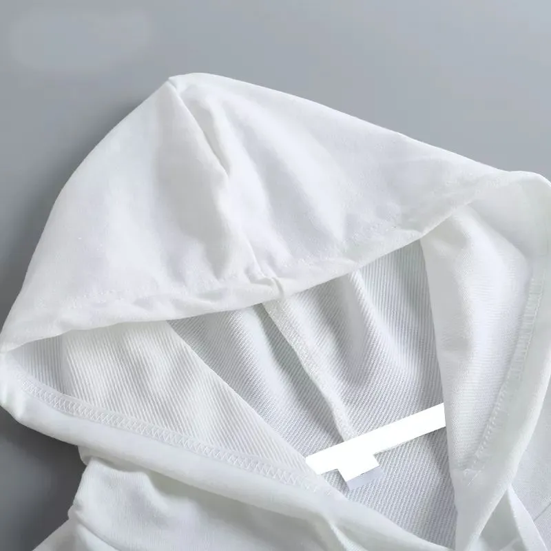 White Sublimation white fox hoodie - Long Sleeve Polyester Sweaters in ...
