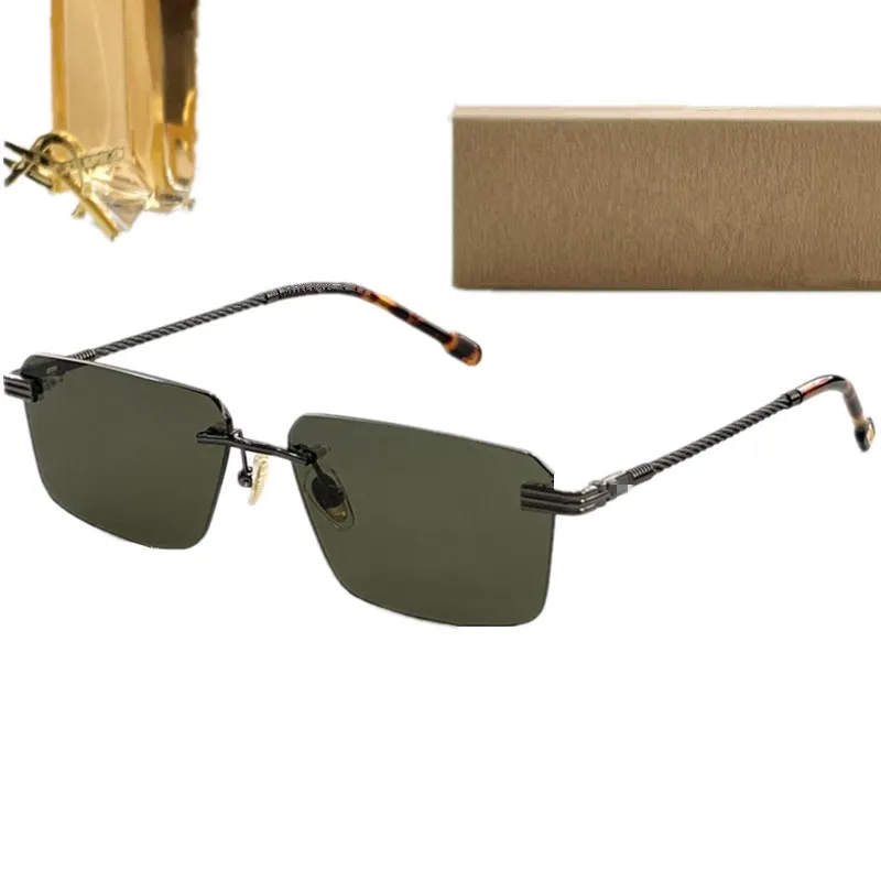 New Model Oversized Rimless Polarized Sunglasses For Men Square ...