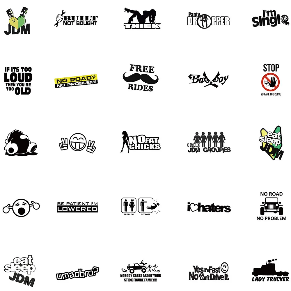 50 JDM Dtm 2022 Cars Modification Decals Graffiti... From Animetravel ...