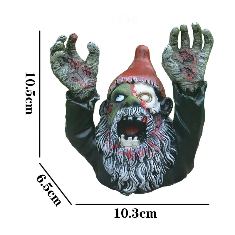 Pop Up Zombie Gnome Unique Garden Statues Scary Outdoor Garden ...