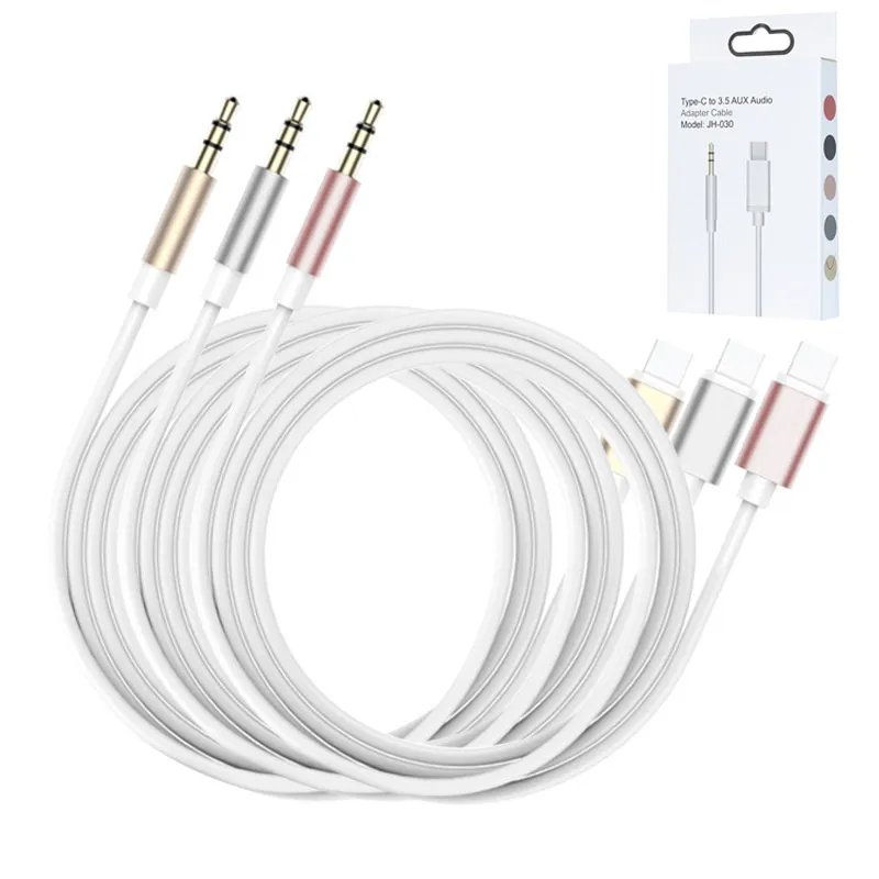 USB C To 3.5mm Audio Adapter Cable: Car Aux Cable For Stereo Connection ...