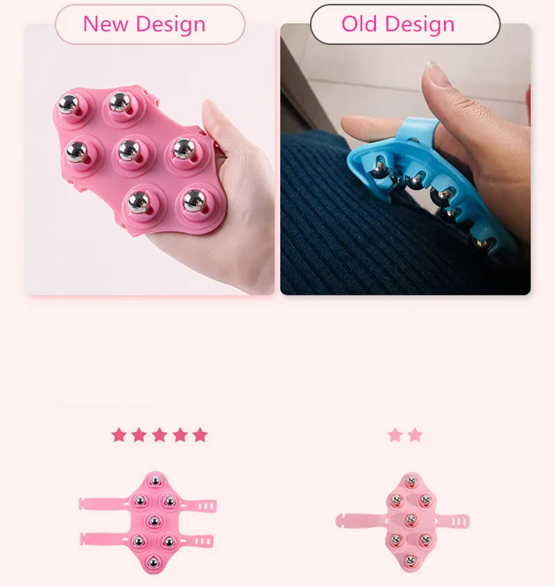 Stainless Steel Bead Ball Leg Roller Massager With Magnetic Meridian ...