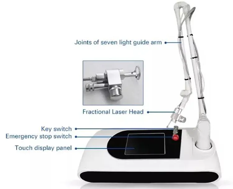RF Metal Oropharyngeal Tube Laser CO2 Fractional Equipment For ...