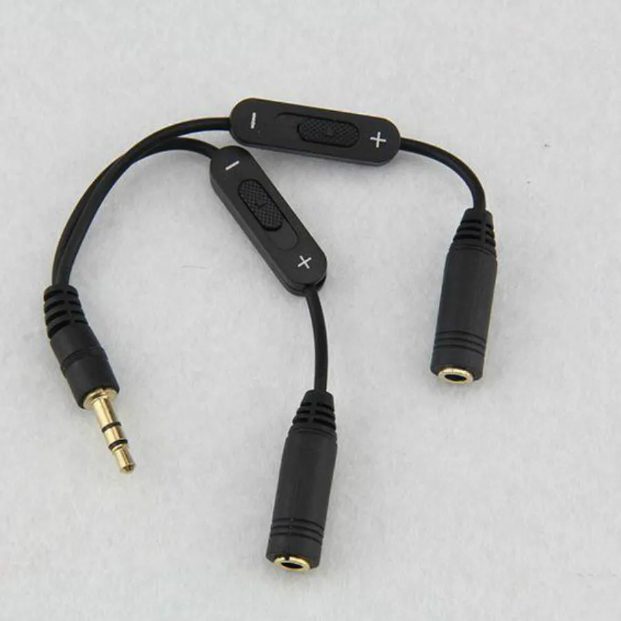 5mm Audio Jack Splitter Cable Male To Dual Female Audio Adapter With ...