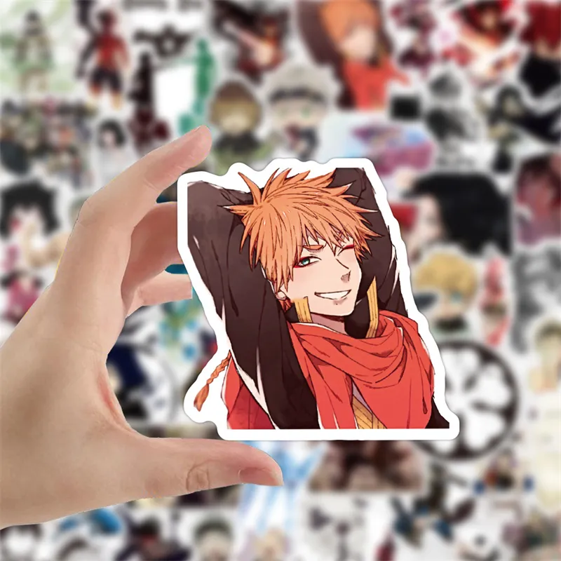 Black Clover Anime Stickers Asta Graffiti PVC Decals For Kids Toys ...