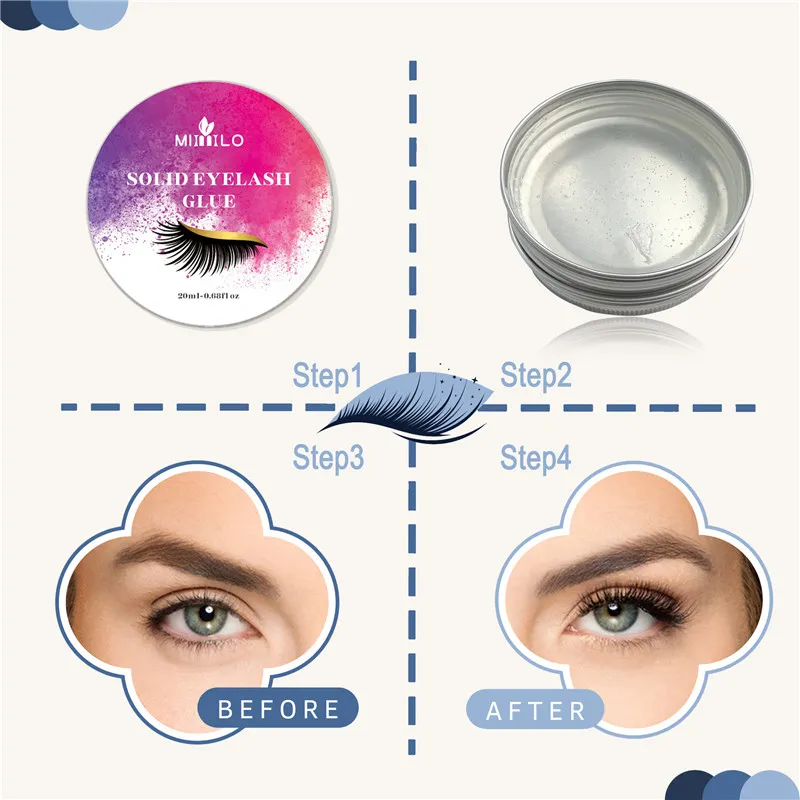 Lash Lift Balm Glue - Strong Hold Eyelash Adhesive, Solid Formula, Long ...