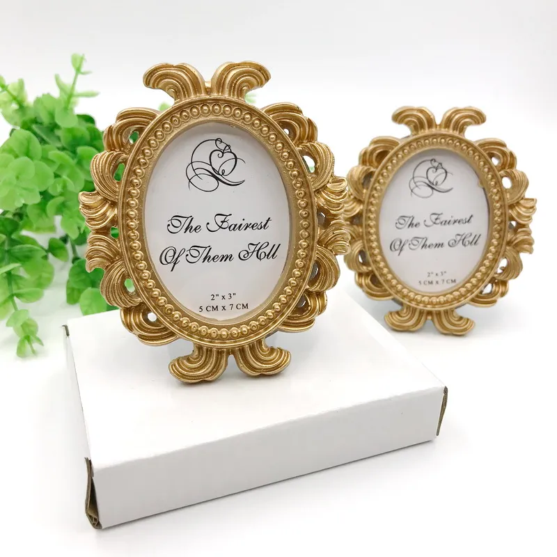 50 Baroque Style Gold Elliptical Photo Frames With Oval Design For ...