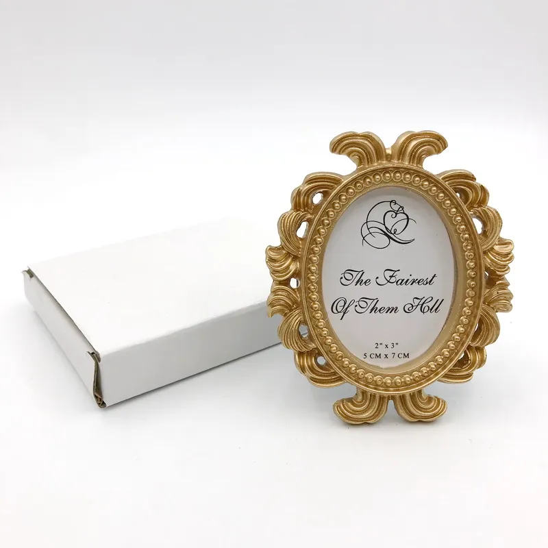 50 Baroque Style Gold Elliptical Photo Frames With Oval Design For ...