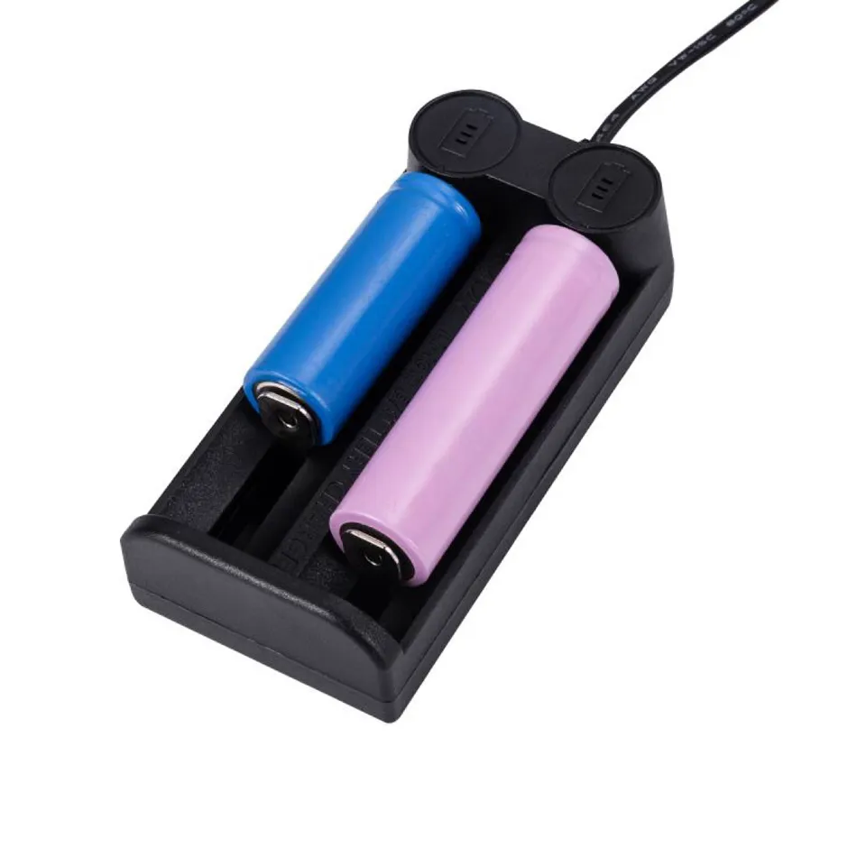 18650 Battery Charger, Smart 2 Slot Charger For 3.7V Li Ion ...