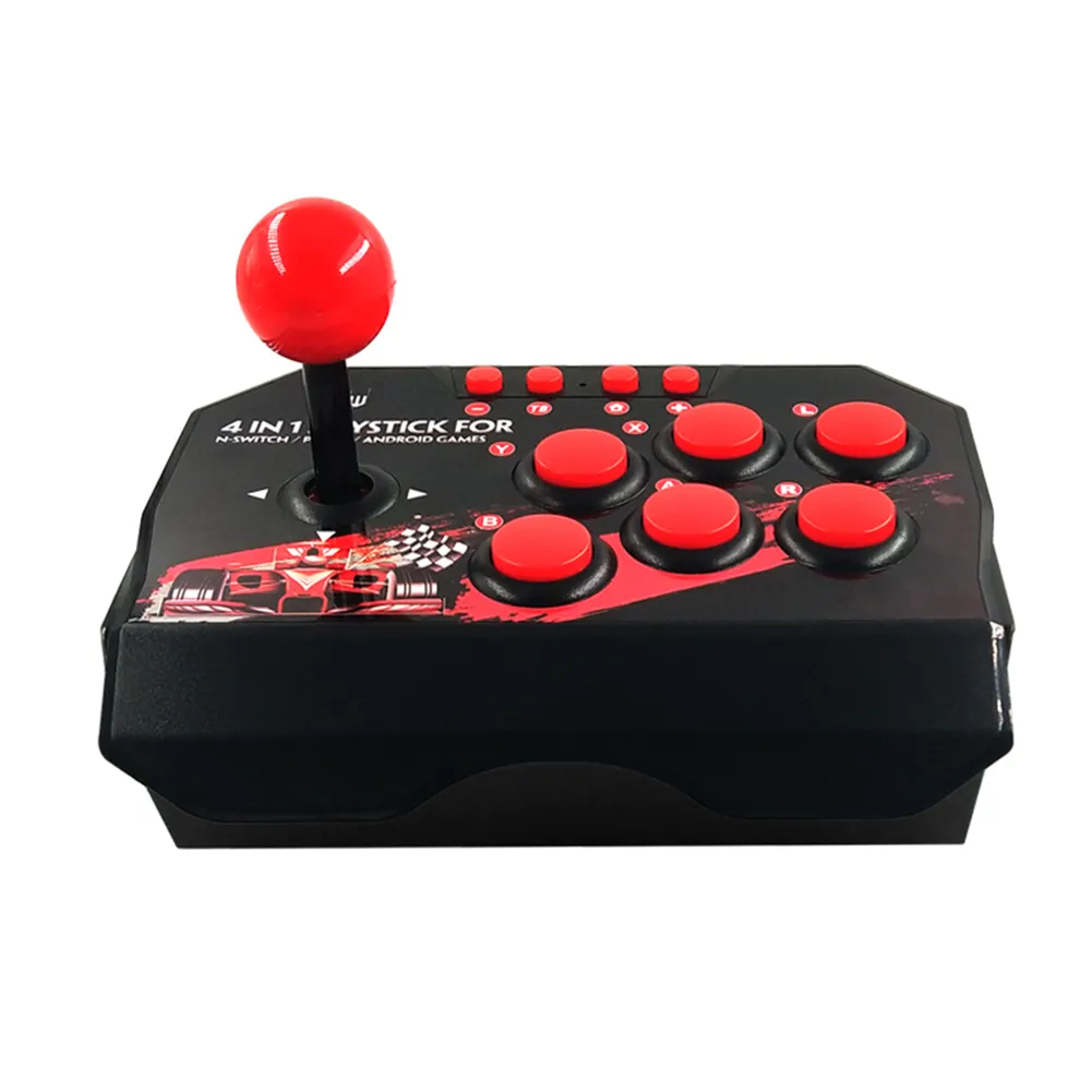 4 In 1 USB Wired Game Joystick Retro Arcade Station TURBO Games Console ...