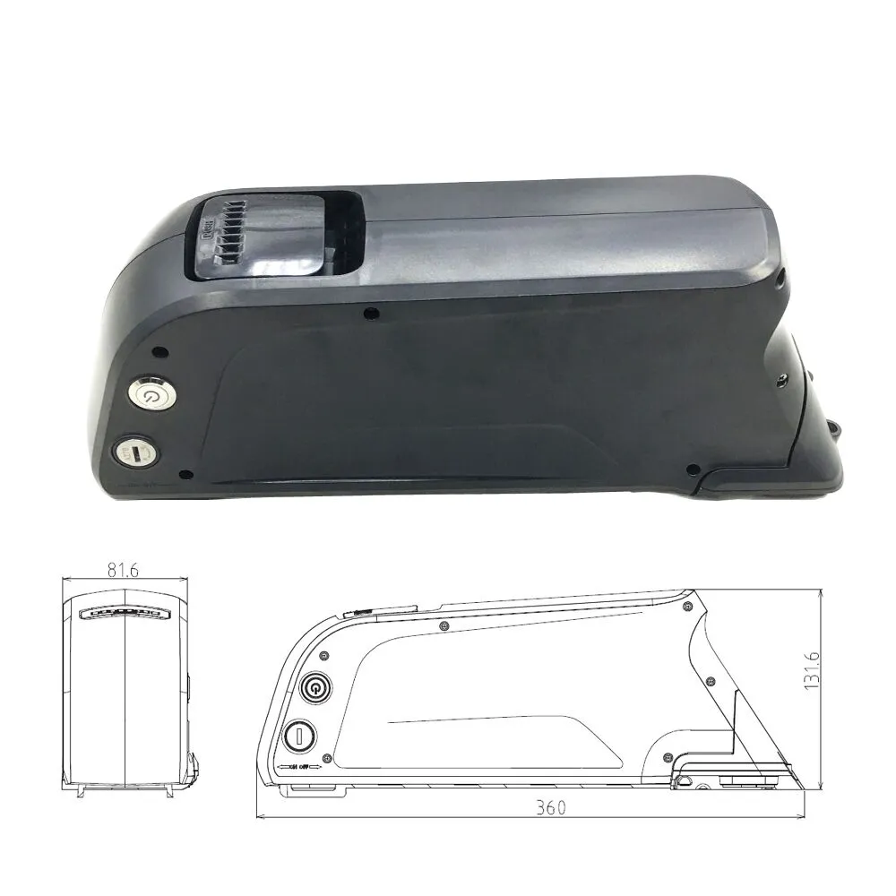 Down Tube Battery Pack Atlas Case 36V 13Ah 14.5Ah 16Ah 17.5Ah With ...