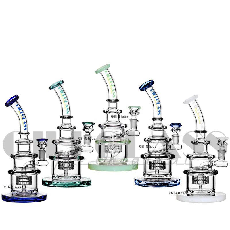 Wholesale Double Cage Vortex Hookah With 9.5 Glass Pipe, Percolator ...