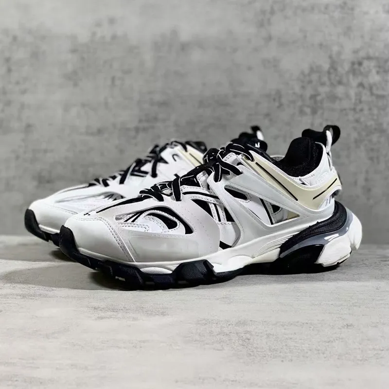 17FW Designer Triple S Track 3.0 Sneakers With Transparent Nitrogen Crystal Outsole Black, White ...