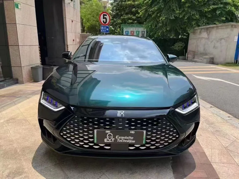 Midnight Green Metallic Vinyl Wrap Film Super Glossy Self Adhesive ...