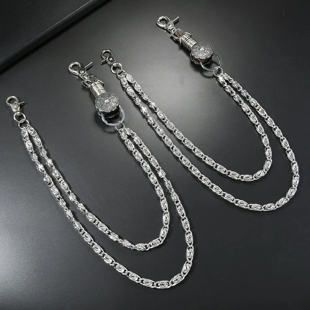 Waist Chain 2 Lines Punk Jean Adjustable Hiphop Metal Chain Boy ...