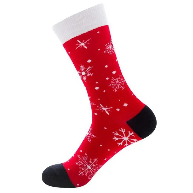 of Funny Christmas Socks: New Year Santa Claus, Christmas Tree, Snow ...