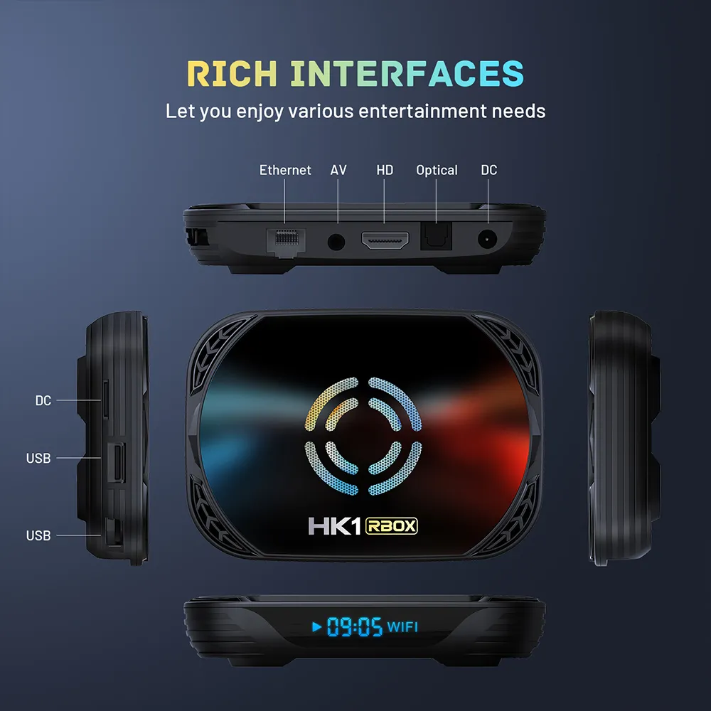 HK1 RBOX X50 Android 14 X96 Mini Android Box With Amlogic S905A Quad ...